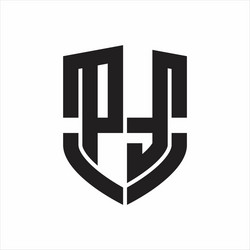 Pt logo monogram with wings arrow around design Vector Image