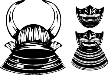 Mask Samurai Daimyo Vector Images (37)