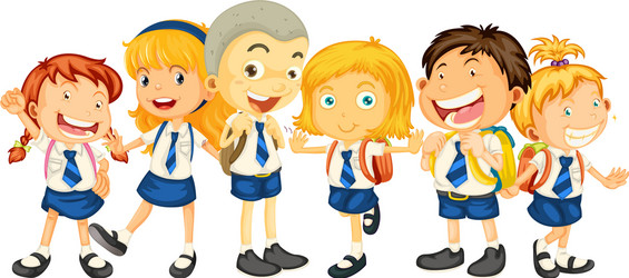Clipart Girl And Boy School