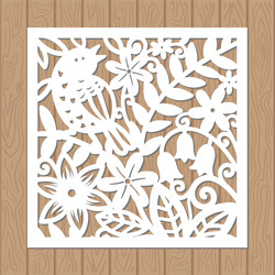 Template for laser cutting christmas stocking Vector Image
