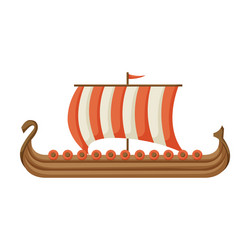 Viking Longboat Cartoon Vector Images (84)