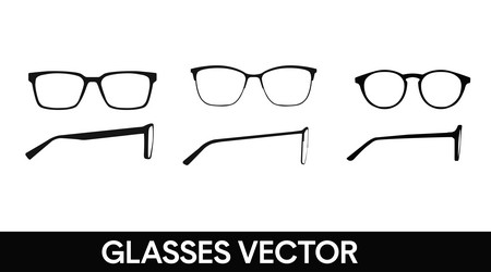 Isolated of a glasses frame se Royalty Free Vector Image