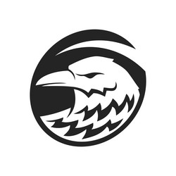 Raven logo template isolated brand identity icon Vector Image