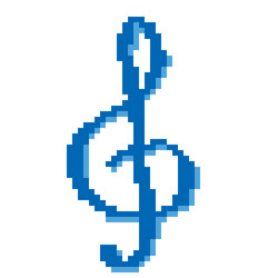 Pixelated Music Note Vector Images (over 410)