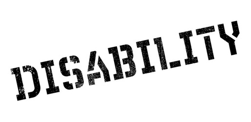 Disability stamp on white background Royalty Free Vector