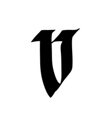 Gothic font from latin letters english alphabet Vector Image
