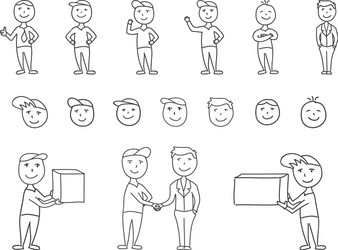 Customer Stick Figure Vector Images (over 330)