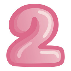 Pink Number 2 Vector Images (over 950)