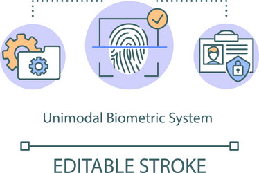 Biometric pass icon Royalty Free Vector Image - VectorStock