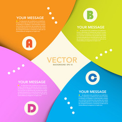 Abstract origami header background Royalty Free Vector Image