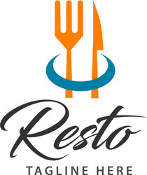 Cooking and restaurant logo design Royalty Free Vector Image