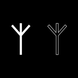 Algiz Rune Vector Images (54)