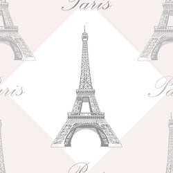 Eiffel tower and blue butterflies Royalty Free Vector Image