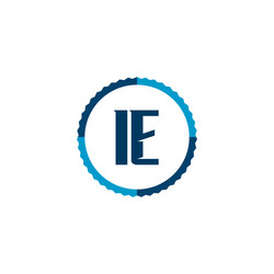 Initial letter logo ie template design Royalty Free Vector
