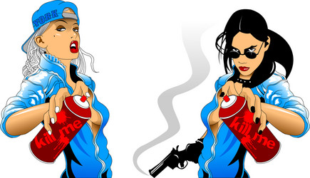 Graffiti Girl Vector Images (over 2,800)