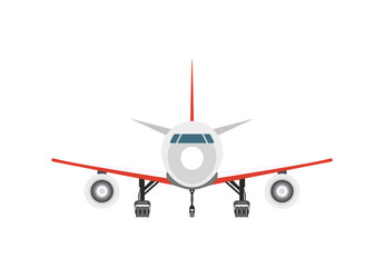 Side view jet airplane isolated icon Royalty Free Vector