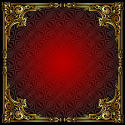 Vintage gold strip frame Royalty Free Vector Image