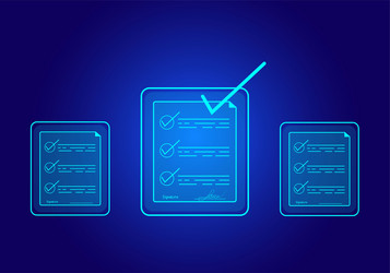 Concept electronic signature electronic signing Vector Image