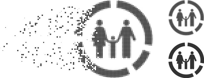 Disintegration of the Family Vector Images (over 260)