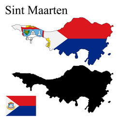 Sint Maarten Map Vector Images (45)