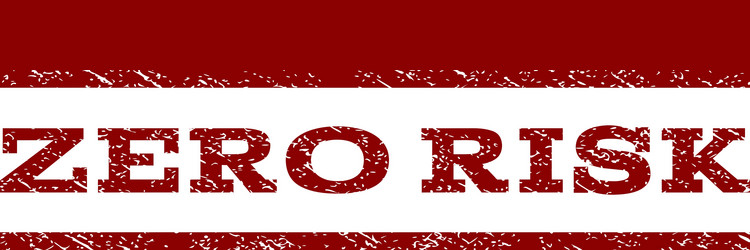 Zero risk watermark stamp Royalty Free Vector Image