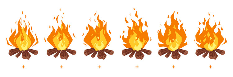 Fire Animation Sprite Vector Images (over 520)