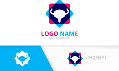 Set of human bladder symbols human bladder icons Vector Image