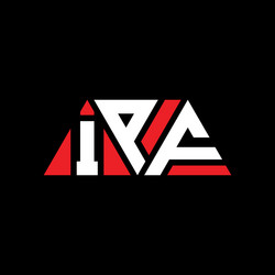 Ipf logo letter design Royalty Free Vector Image