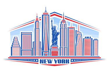 New York City Skyline Royalty Free Vector Image