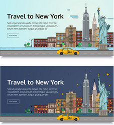 Discover the world poster with famous attractions Vector Image