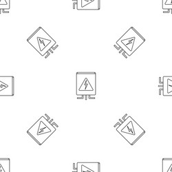 Electric panel box icon outline style Royalty Free Vector