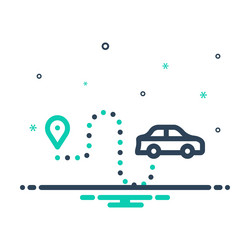 Route Royalty Free Vector Image - VectorStock