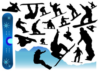 Snowboarding Royalty Free Vector Image - VectorStock