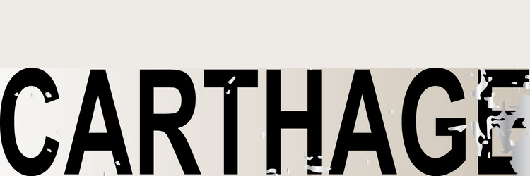 Carthage route 66 highway sign Royalty Free Vector Image