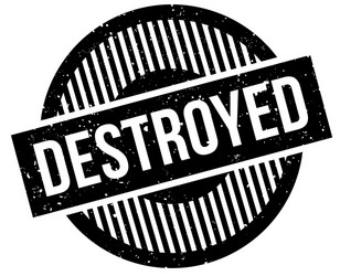 Destroyed rubber stamp Royalty Free Vector Image