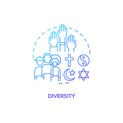 Religious discrimination concept icon Royalty Free Vector