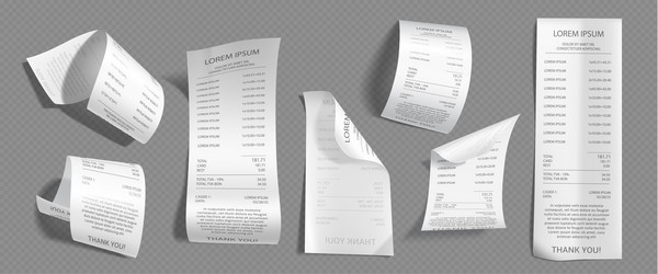 Bill Receipt Supermarket Vector Images (over 2,600)