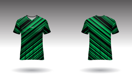 Club shirt design uniform front and back Vector Image