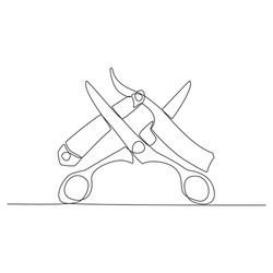 Hair Cutting Scissors Drawing