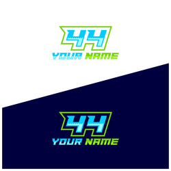 Racing number template 49 Royalty Free Vector Image