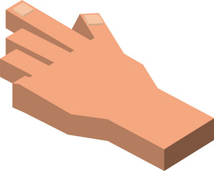 Human hand 3d Royalty Free Vector Image - VectorStock