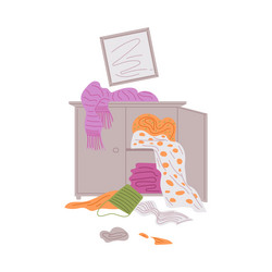 Wardrobe Mess Concept Vector Images (over 180)
