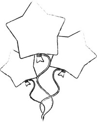 Star shape balloon Royalty Free Vector Image - VectorStock