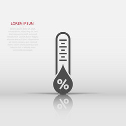 Humidity icon in flat style climate on white Vector Image
