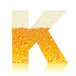 Alphabet beer l Royalty Free Vector Image - VectorStock