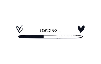 2022 rocket loading bar doodle download bar drawn Vector Image