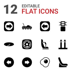 Side icons Royalty Free Vector Image - VectorStock