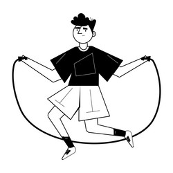 Skipping rope Royalty Free Vector Image - VectorStock