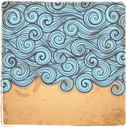 Vintage waves Royalty Free Vector Image - VectorStock