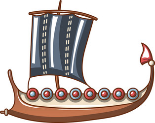 Viking Longboat Cartoon Vector Images (84)